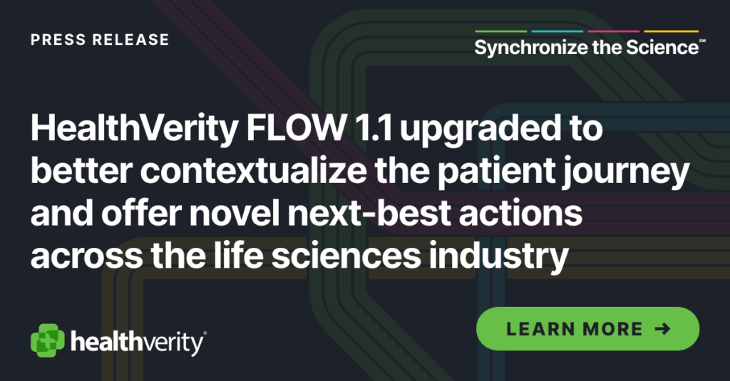 HealthVerity FLOW 1.1 upgraded to better contextualize the patient ...